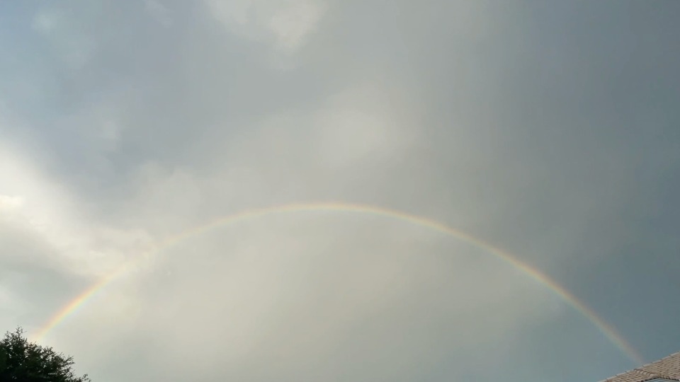Footage Captures Rainbow Appearing and Disappearing | WeatherBug