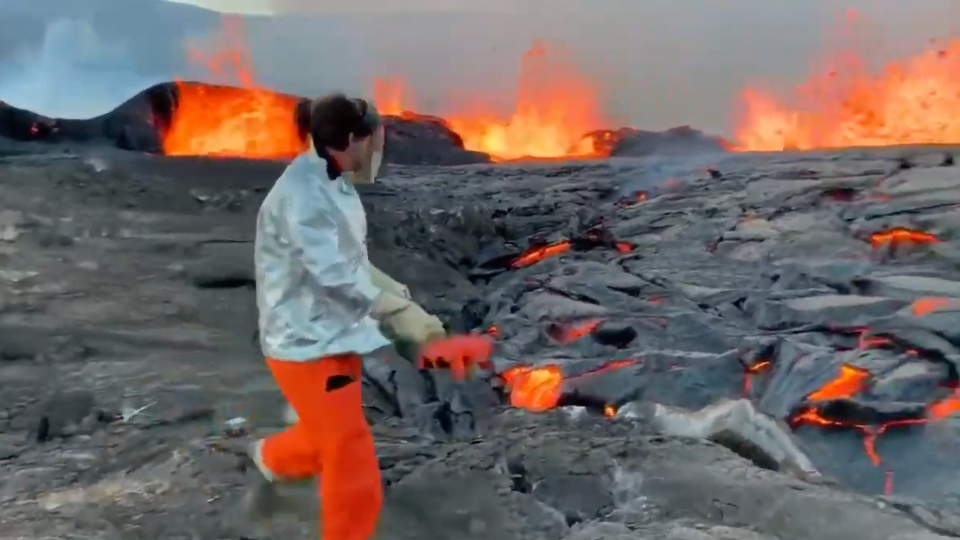 Lava Samples Collected After Eruption | WeatherBug