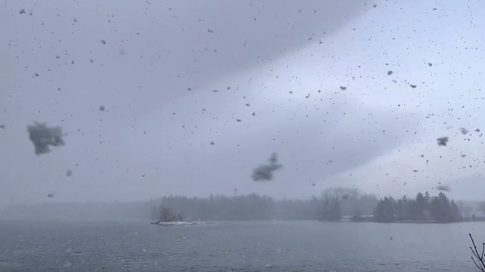 Spectacular Snow Squall in East Maine | WeatherBug