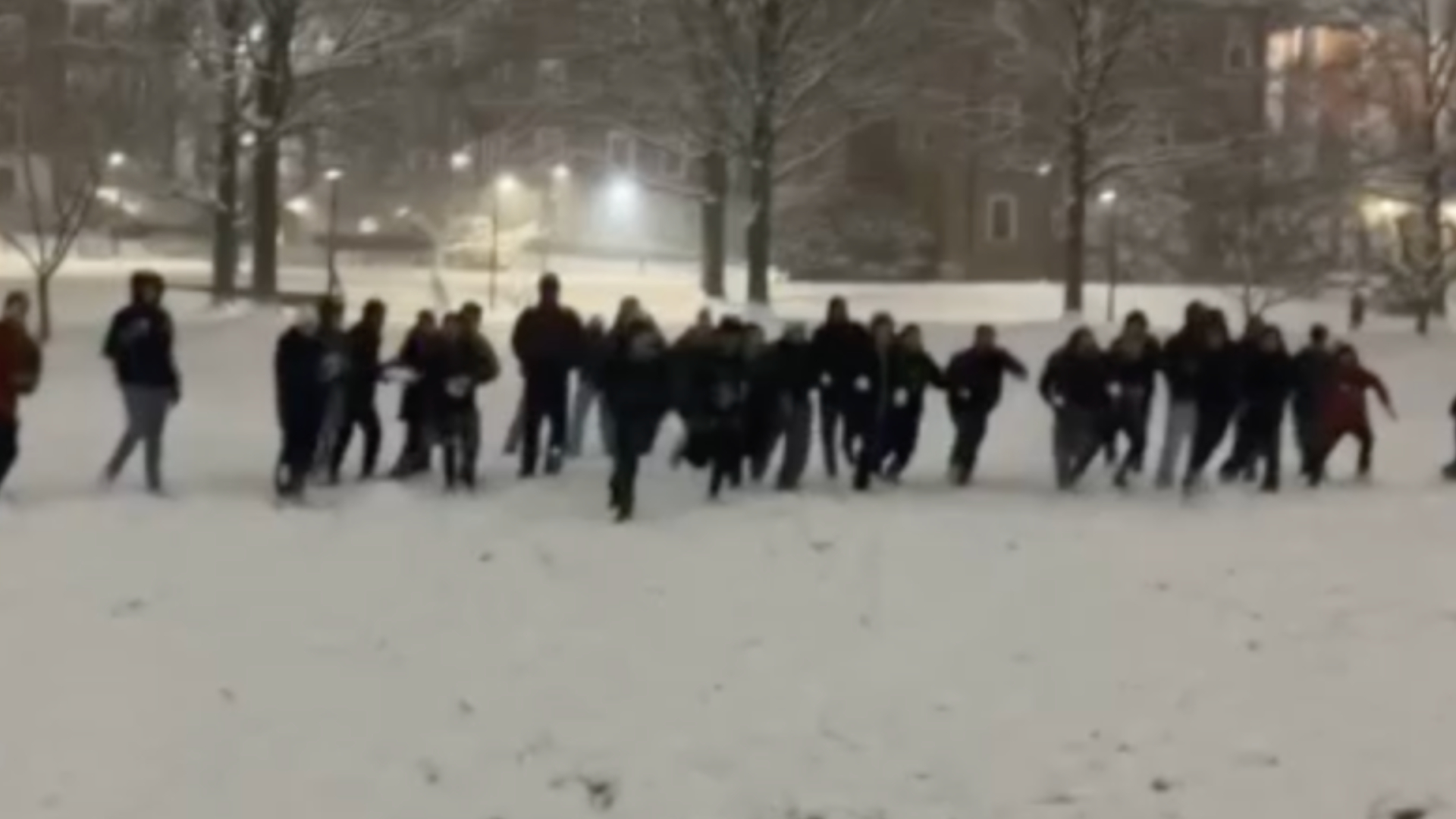 Students Stage Massive Snowball Fight | WeatherBug