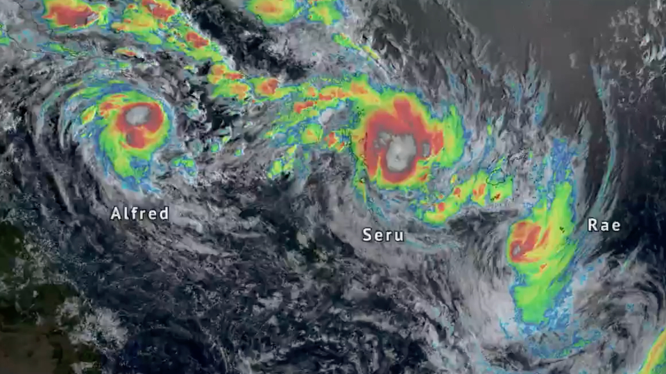 3 Cyclones Spin Off Australia Coast | WeatherBug