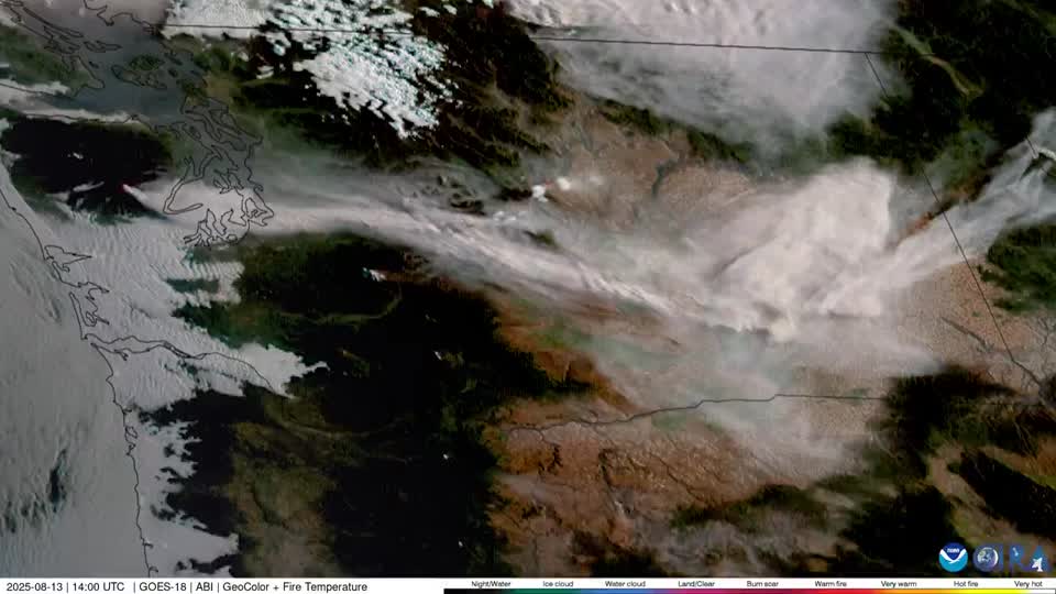 Wildfire Smoke Drifts Over Washington State | WeatherBug