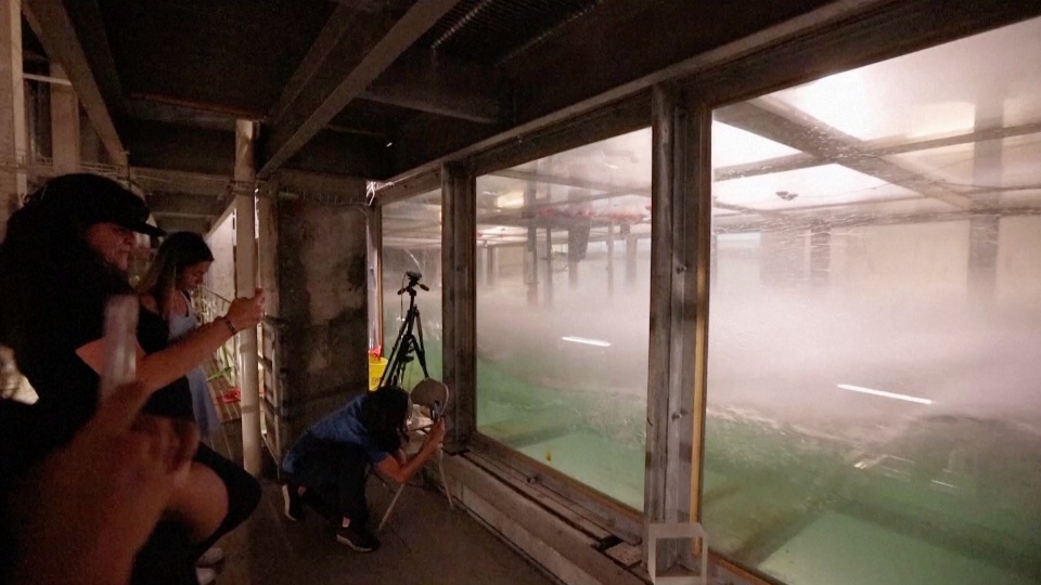 Inside a Hurricane Simulation Tank | WeatherBug