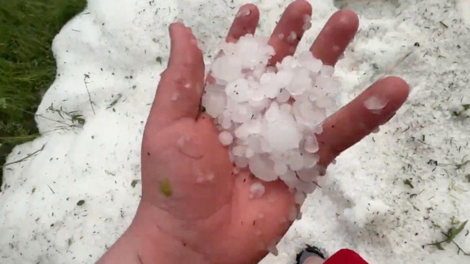 Quarter-Sized Hail Piles up in Minnesota | WeatherBug