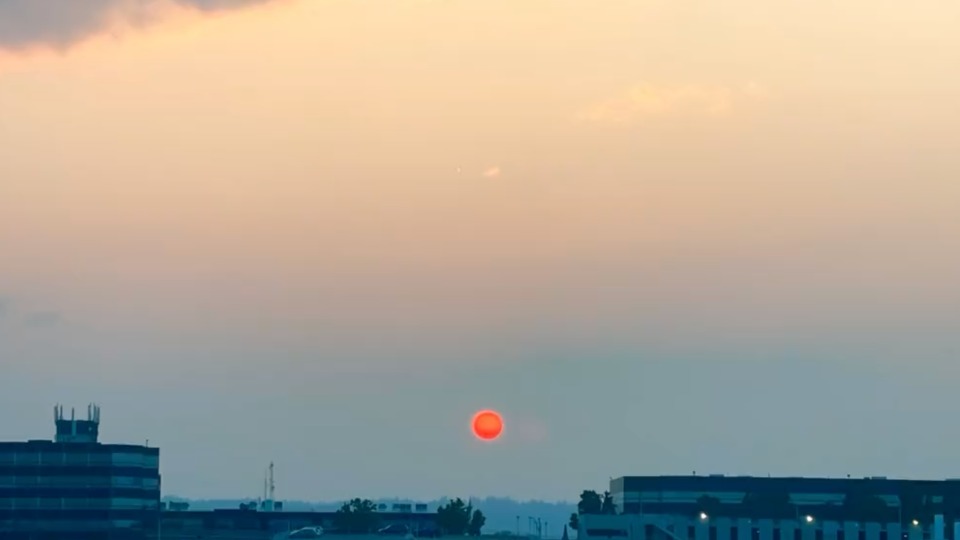 Smoke Creates Hazy Sunset in Spokane | WeatherBug