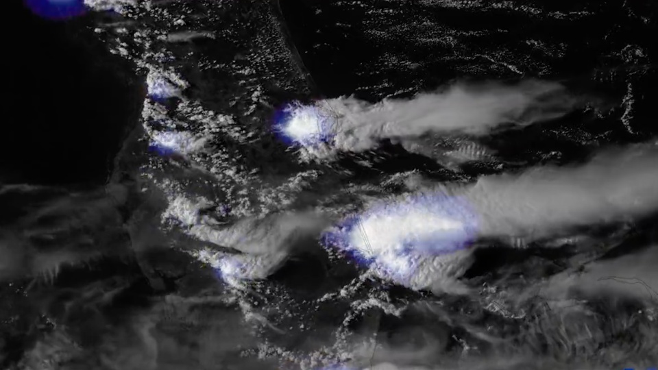 Satellite Shows Hail-Producing Storms Moving Across Florida | WeatherBug