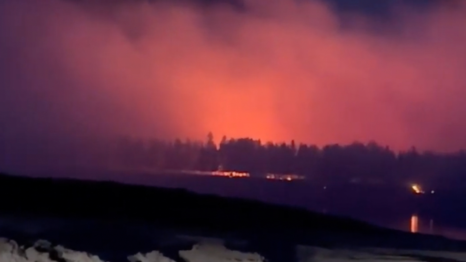 Human-Caused Wildfire Burns in Canada | WeatherBug