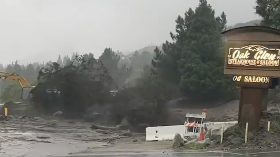 Mudflow Shoots in Air as Hilary Floods Southern California | WeatherBug