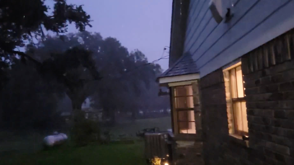 Man Gets Spooked When Lightning Strikes Nearby | WeatherBug