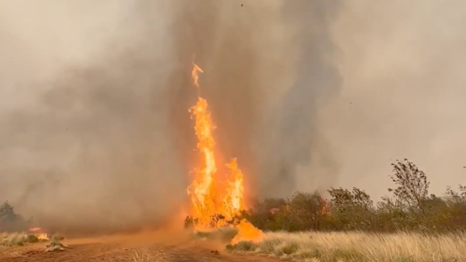 Firenado Whips Through Farmland in Australia | WeatherBug