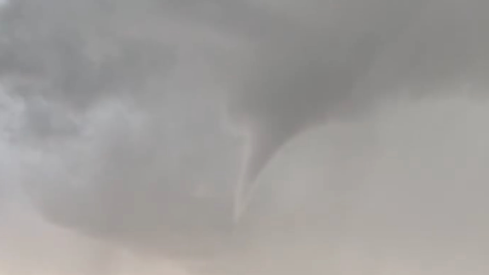 Debris Flies as Tornado Tears Through Kansas | WeatherBug