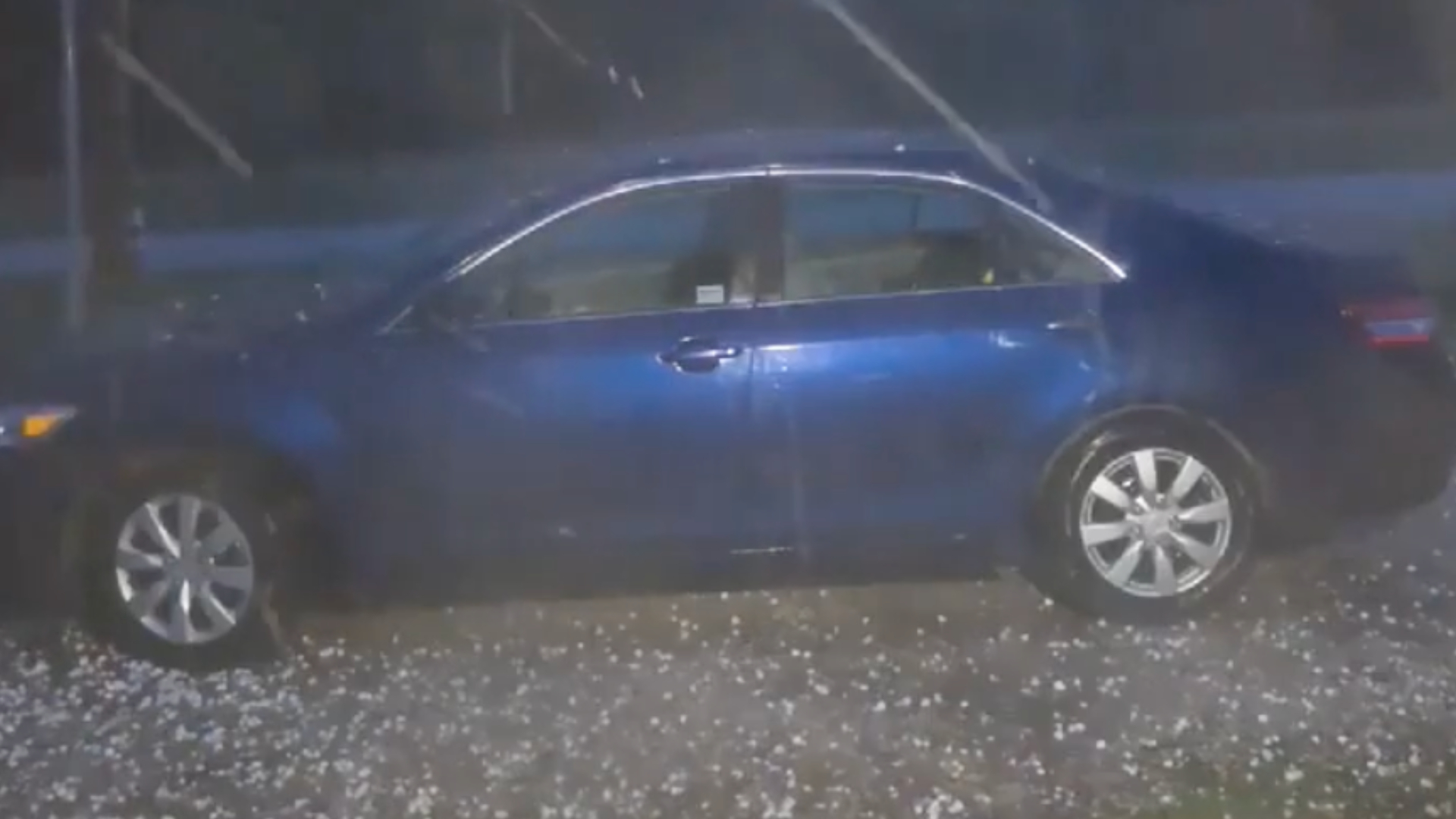 Hailstones Pound Car In Kansas | WeatherBug