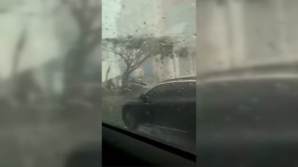 Nearly struck by lightning while opening car | WeatherBug