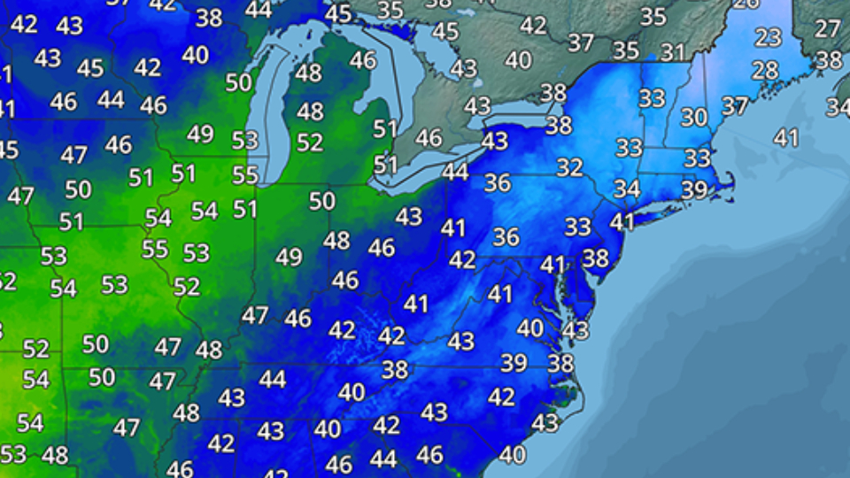 Chilly Temperatures Arrive In The Midwest And Northeast | WeatherBug